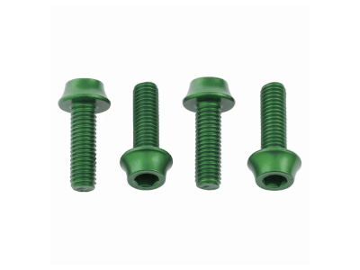 WOLFTOOTH screw set M5 x 15 mm bottle cage bolts colored green