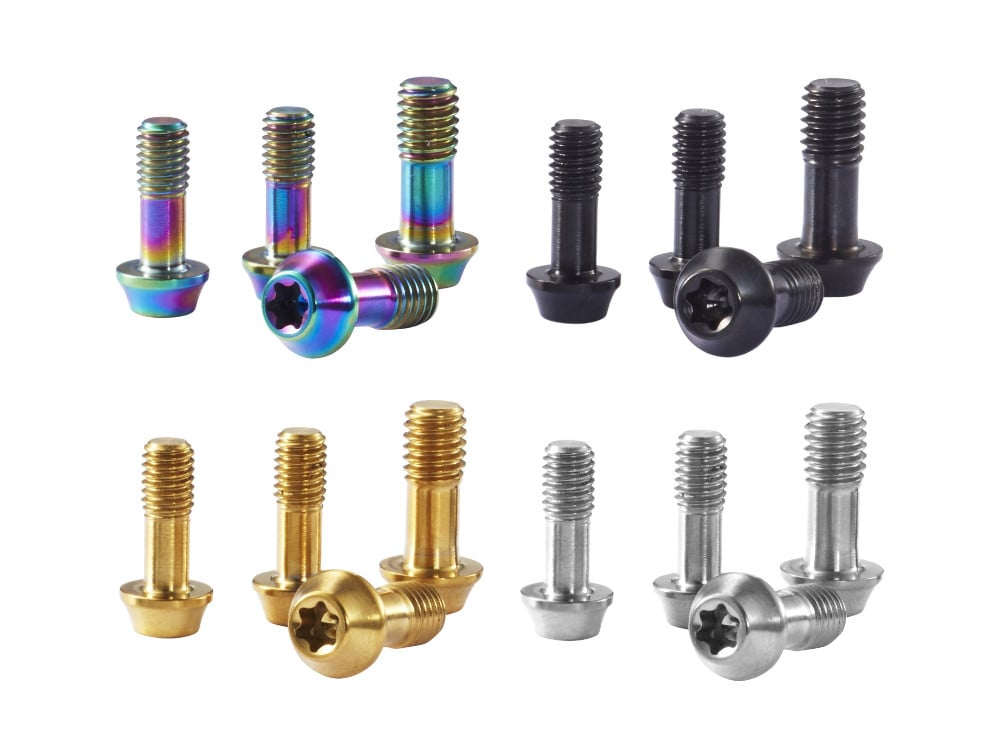 77DESIGNZ Titanium screw Ti Bolt M5x14 silver | Conical Head, 2,95