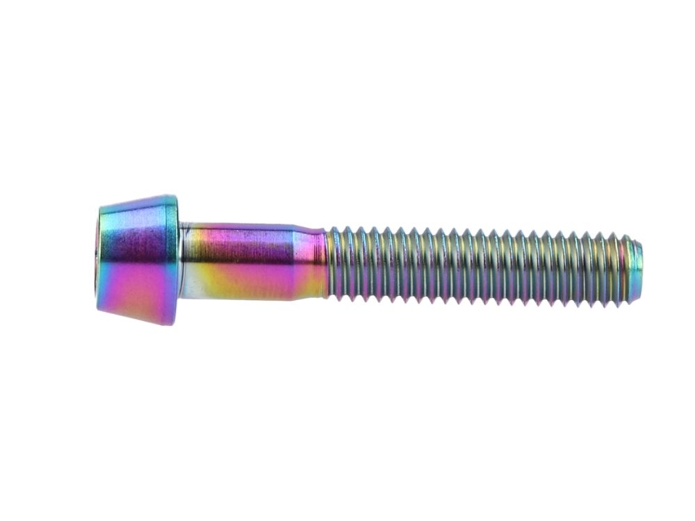 Titanium Screw M6x35 conical oil slick, 4,00