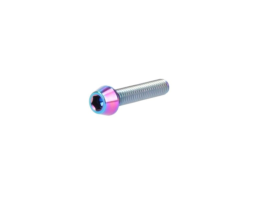 Titanium Screw M4x20 conical oil slick, 3,50