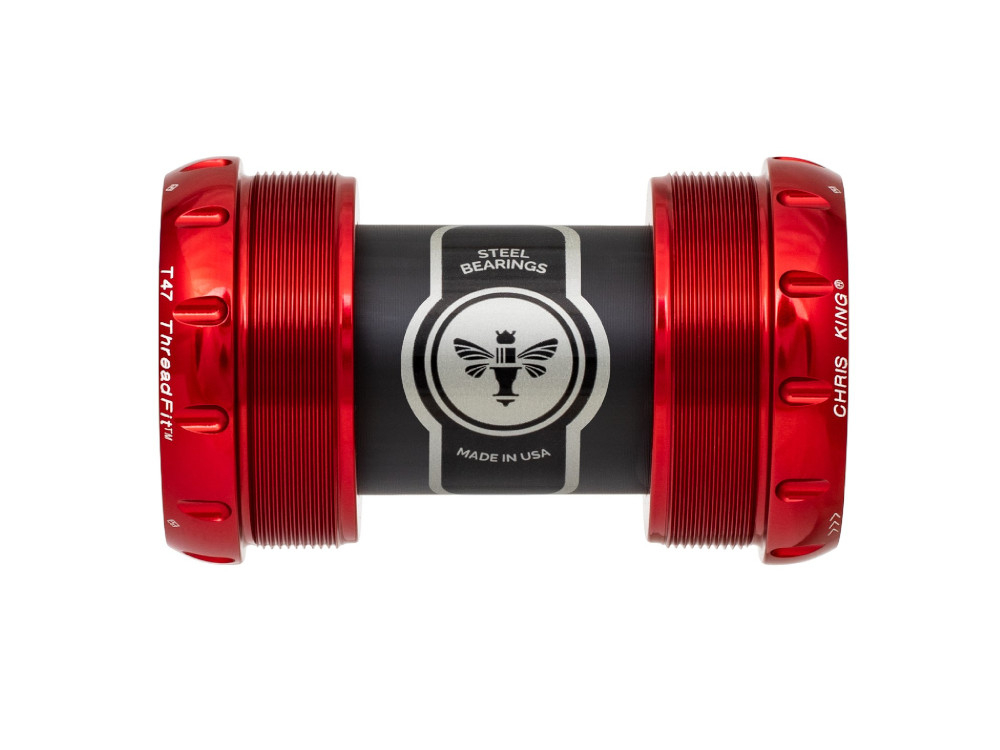 CHRIS KING Bottom Bracket ThreadFit T47 30X | red