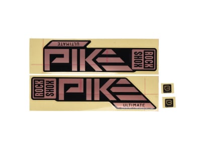ROCKSHOX Sticker Decal Set for Pike Ultimate Matte Copper Foil / Glos ...
