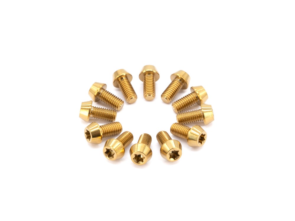 77DESIGNZ Disc Brake Tuning Set | 12x Titanium Screw M5x10 conical ...